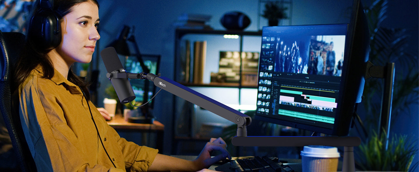 I-XTECH | Lizard - Low Profile Boom Arm MI05