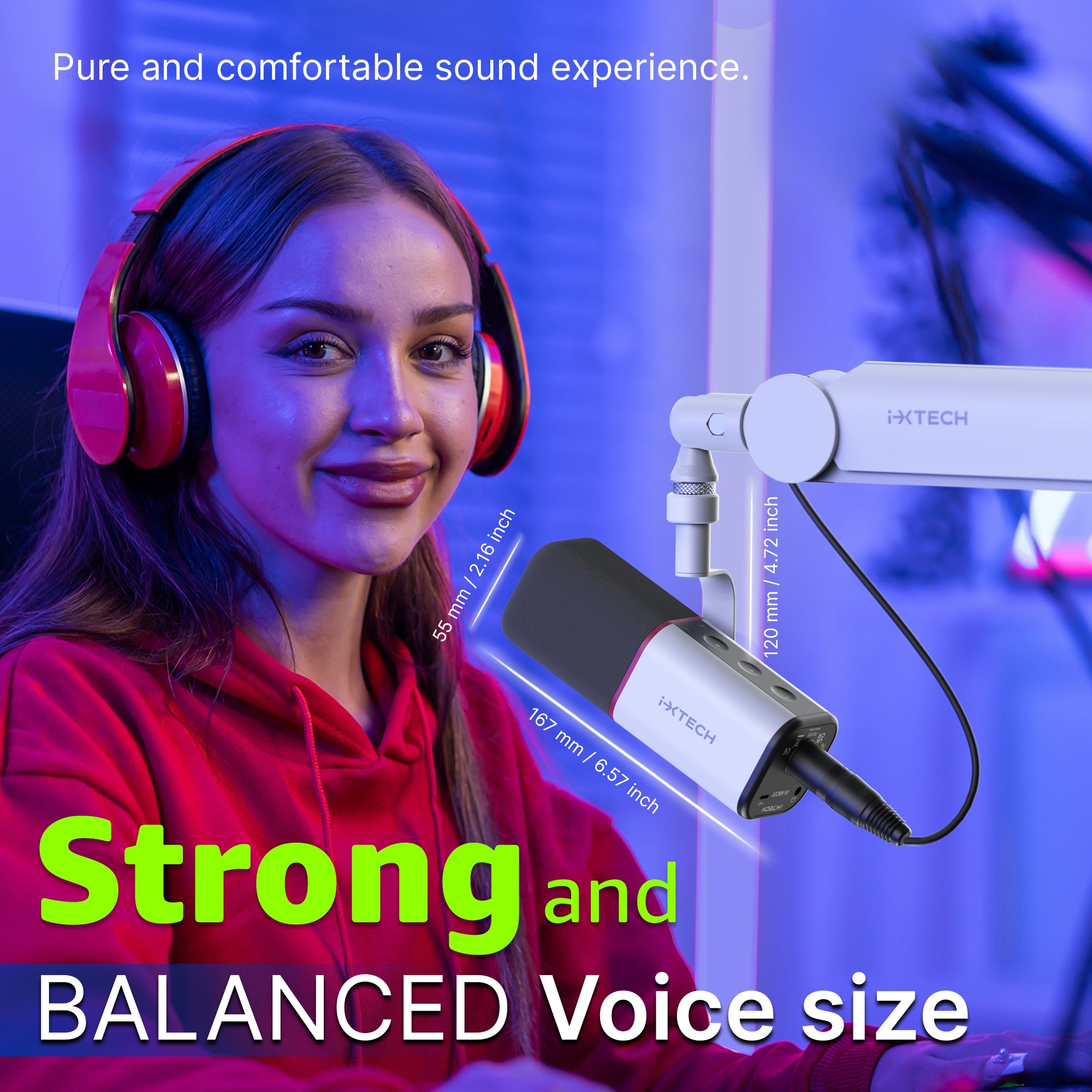 I-XTECH | IX-MIC01 Dynamic Microphone USB/XLR