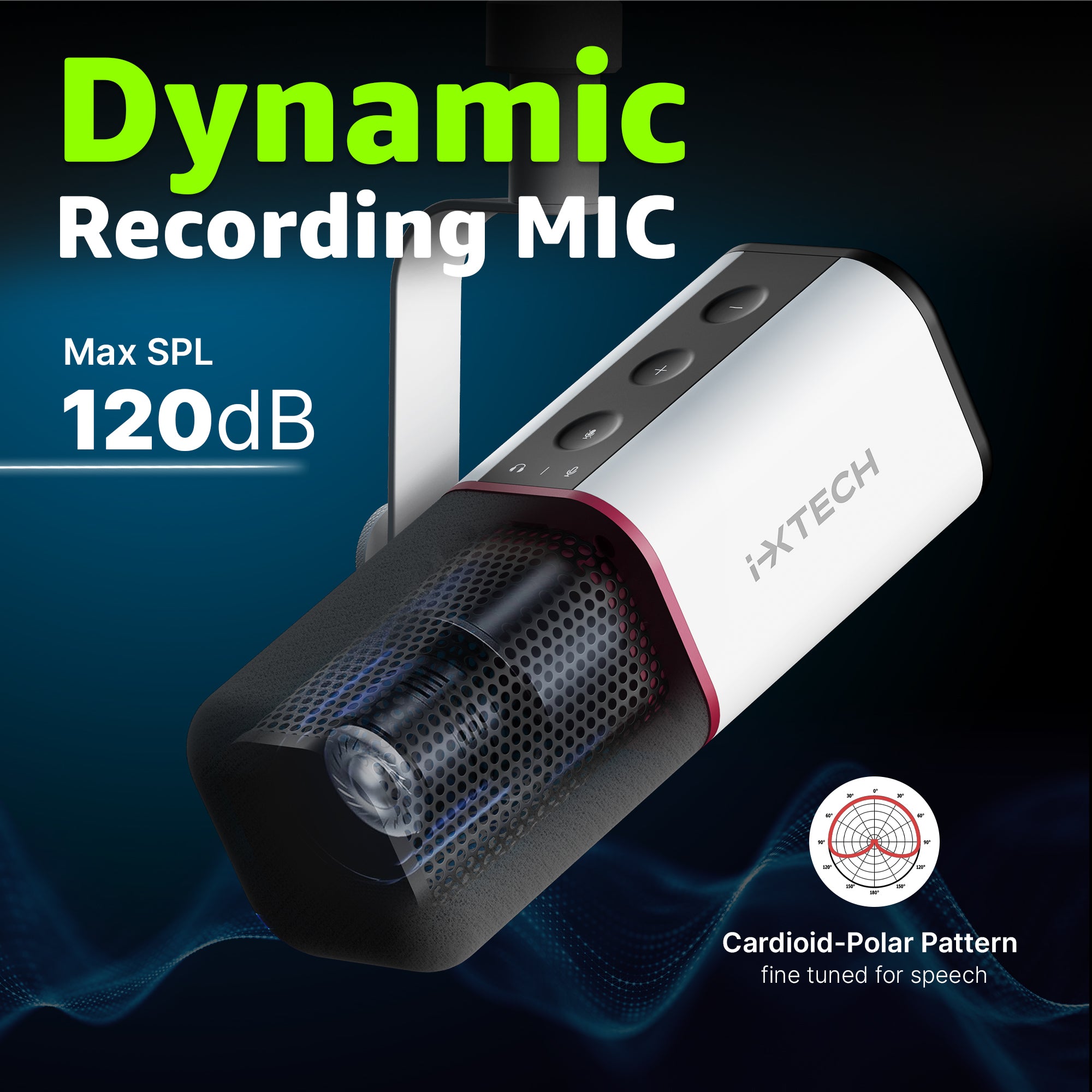 I-XTECH | IX-MIC01 Dynamic Microphone USB/XLR
